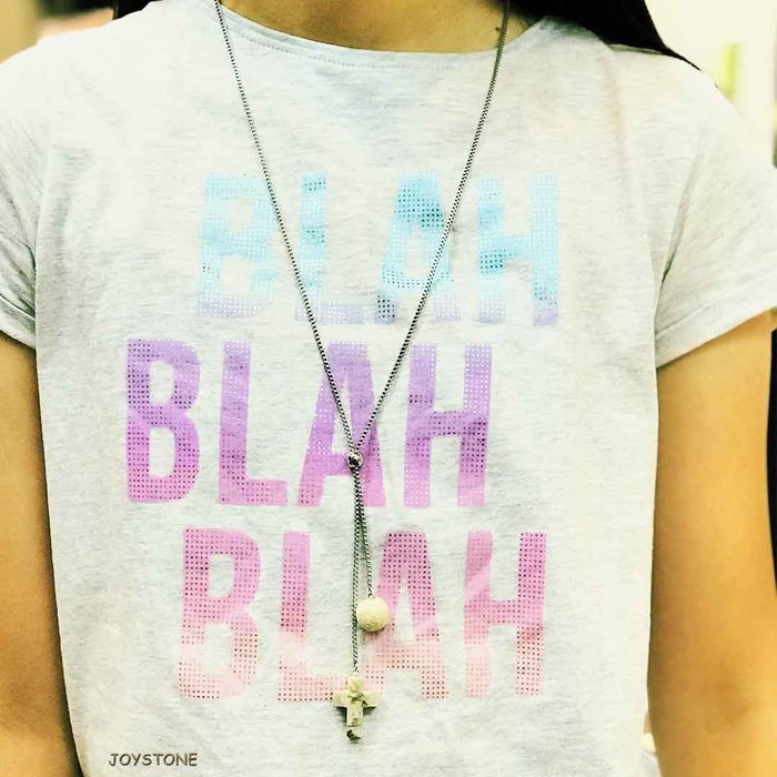 Onyx Cross Diffuser Lava Beaded Y-Necklace Titanium Steel Mid Length