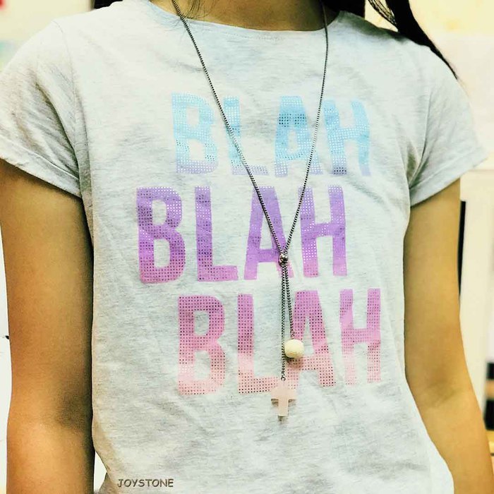 Rose Quartz Cross Diffuser Lava Beaded Y-Necklace Titanium Steel Mid Length